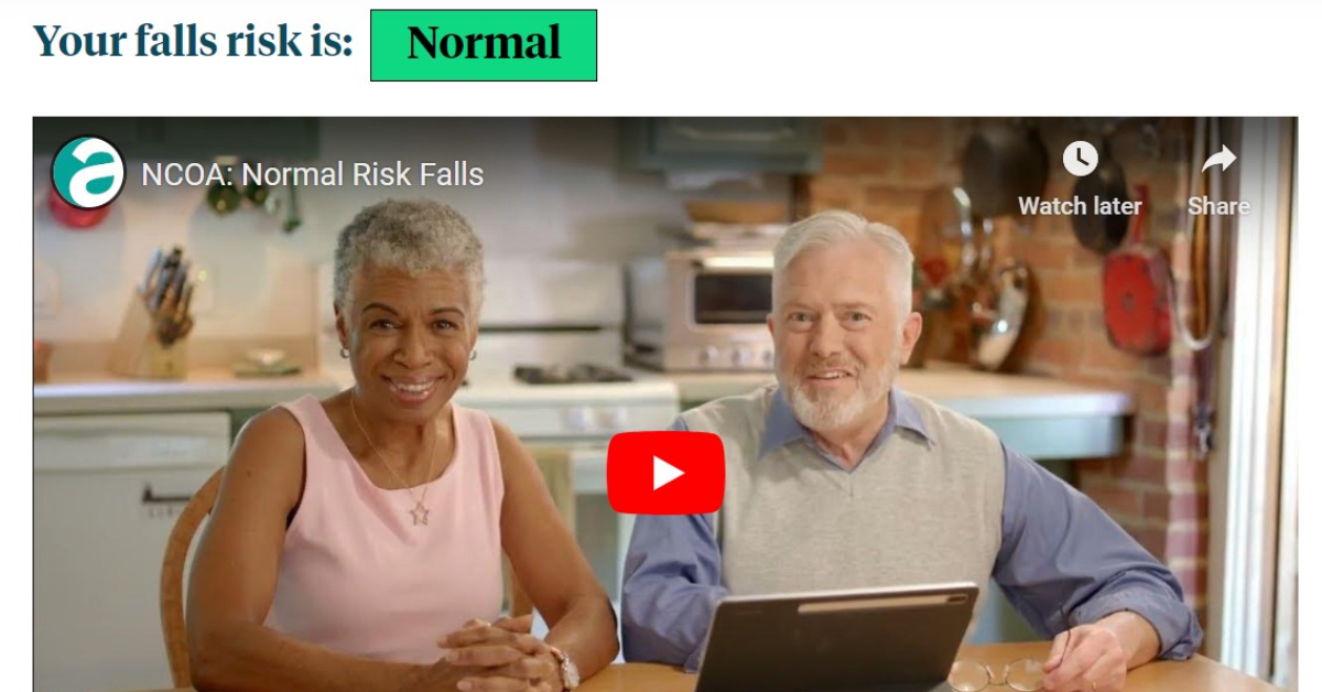 Easy Online Tool Screens for Fall Risk At Home | CDC Foundation